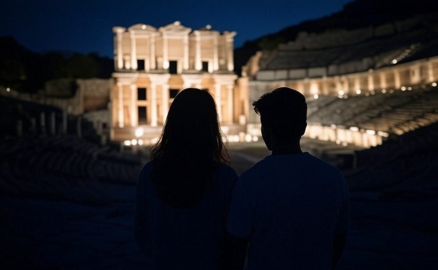 Explore Ephesus by Night: Starry Journey Through Ancient History